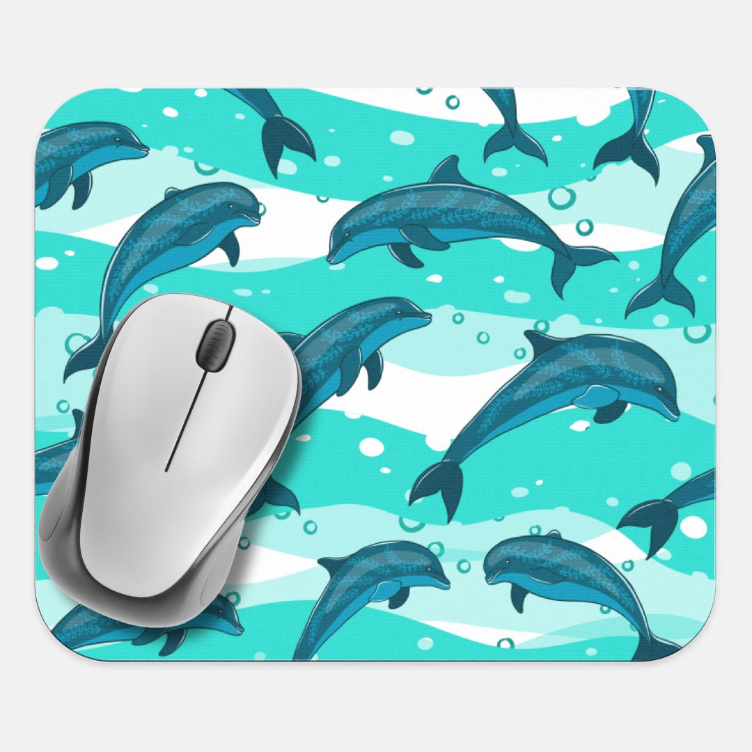 Dolphin Mouse Pad, 9"x8" Inch Animal Dolphin Ocean Fish Mouse Pad, Tech ...