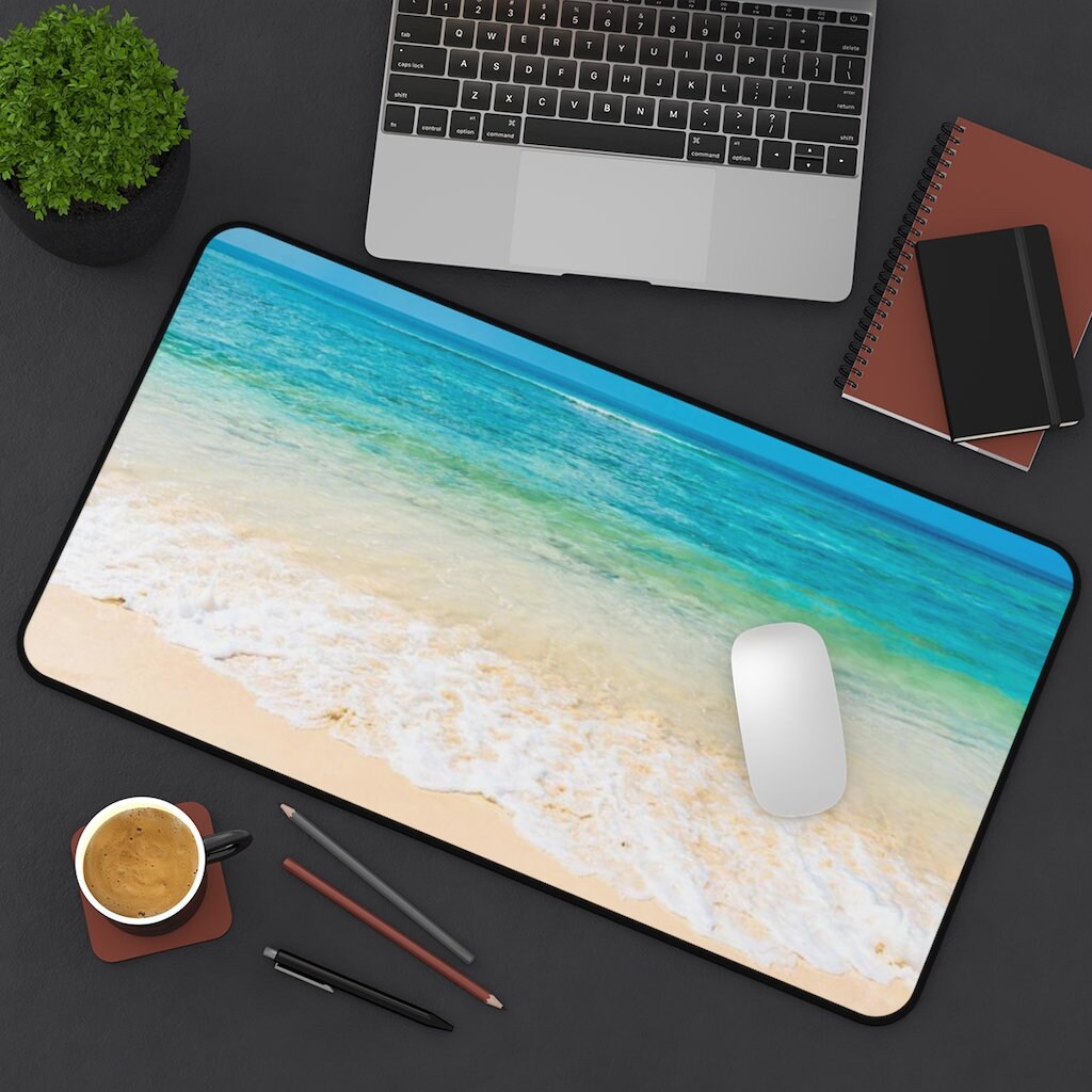 LARGE Ocean Waves Desk Mat 3 Sizes Non Slip Desk Pad Office - Etsy