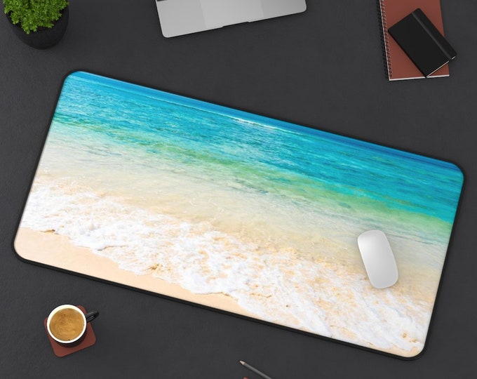 Custom Purple Name Desk Mat, Personalized Alcohol Ink Watercolor Desk ...