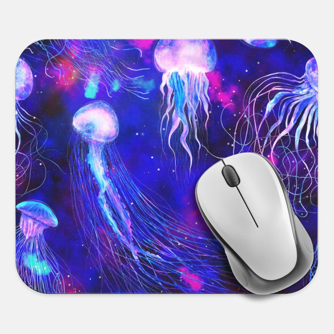 Jellyfish Mouse Pad, 9"x8" Fish Ocean Fish Mouse Pad, Tech Desk Office ...