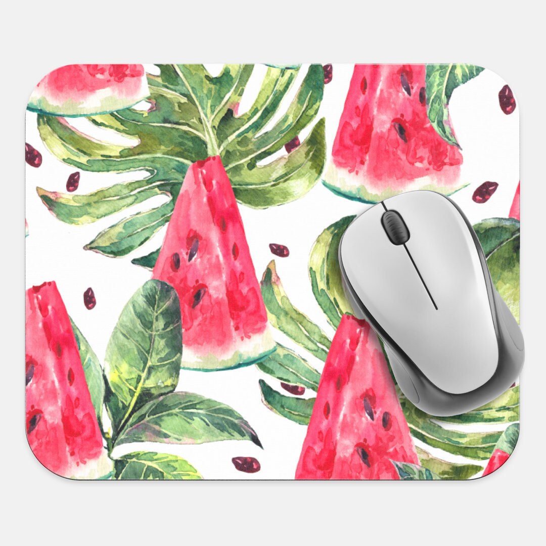 Watermelon Mouse Pad, 9"x8" Tropical Fruit Food Mouse Pad, Tech Desk ...