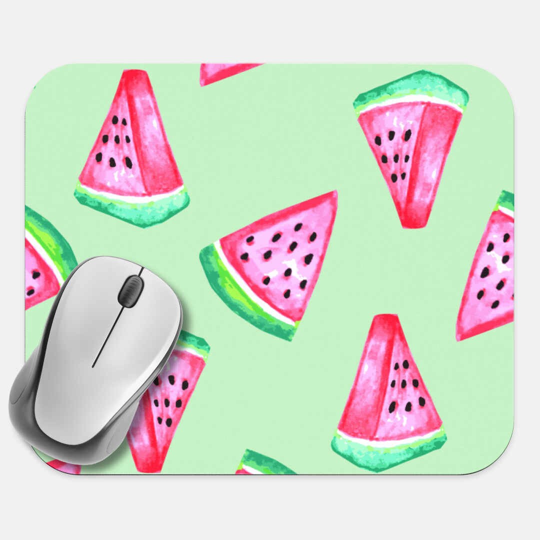 Watermelon Mouse Pad, 9"x8" Tropical Fruit Food Mouse Pad, Tech Desk ...