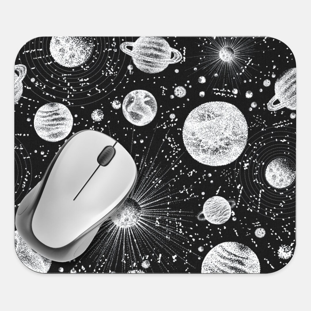 Galaxy Mouse Pad, 9"x8" Galaxy Space Stars Mouse Pad, Tech Desk ...