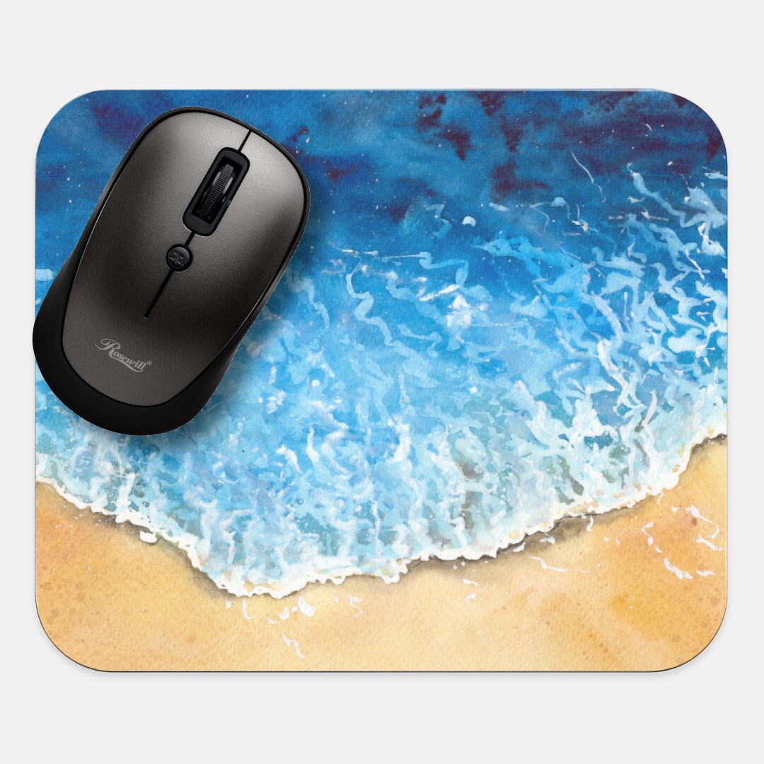 Ocean Mouse Pad, 9"x8" Sea Ocean Wave Mouse Pad, Tech Desk Office ...