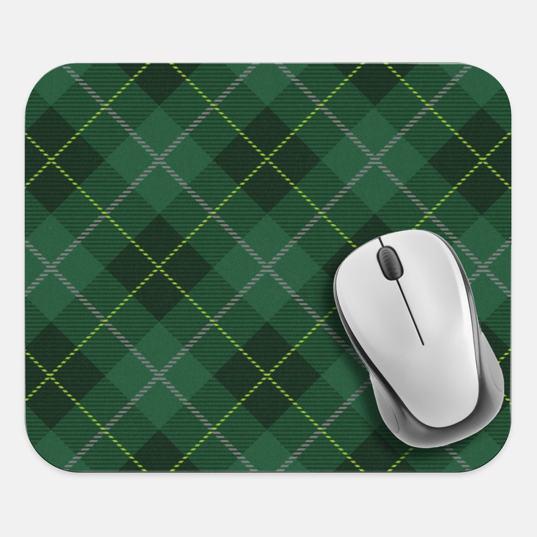 Tartan Plaid Mouse Pad, 9"x8" Plaid Tartan Mouse Pad, Tech Desk Office ...