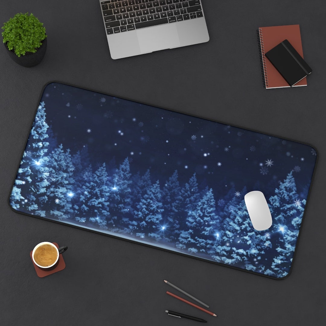 LARGE Christmas Desk Mat, 3 Sizes Non Slip Desk Pad, Office Computer ...