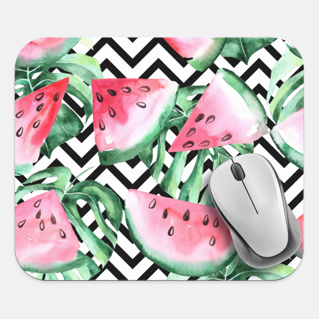 Watermelon Mouse Pad, 9"x8" Tropical Fruit Food Mouse Pad, Tech Desk ...
