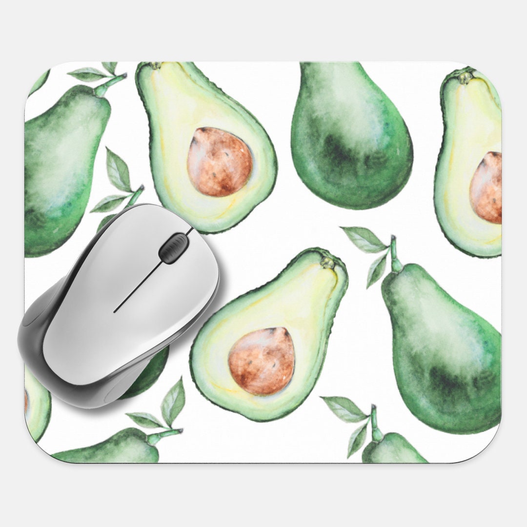 Avocado Mouse Pad, 9"x8" Breakfast Fruit Avocado Food Mouse Pad, Tech ...