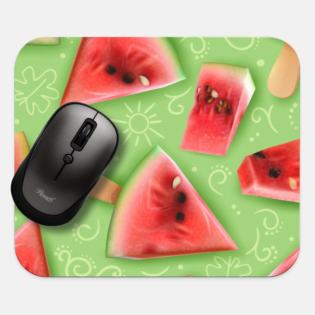 Watermelon Mouse Pad, 9"x8" Tropical Fruit Food Mouse Pad, Tech Desk ...