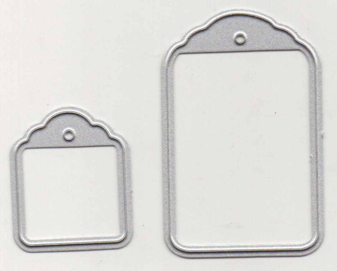 2pc Small Hang Tag Dies - Etsy
