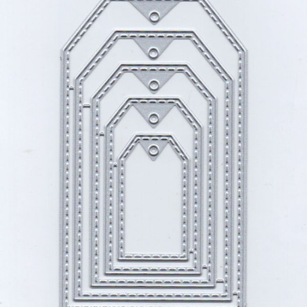 5pc Rectangle Frame Metal Cutting Die Scalloped Lacy Like Edge - Etsy