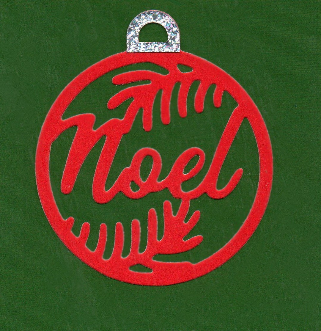 Noel Christmas Ornament Cutting Die - Etsy