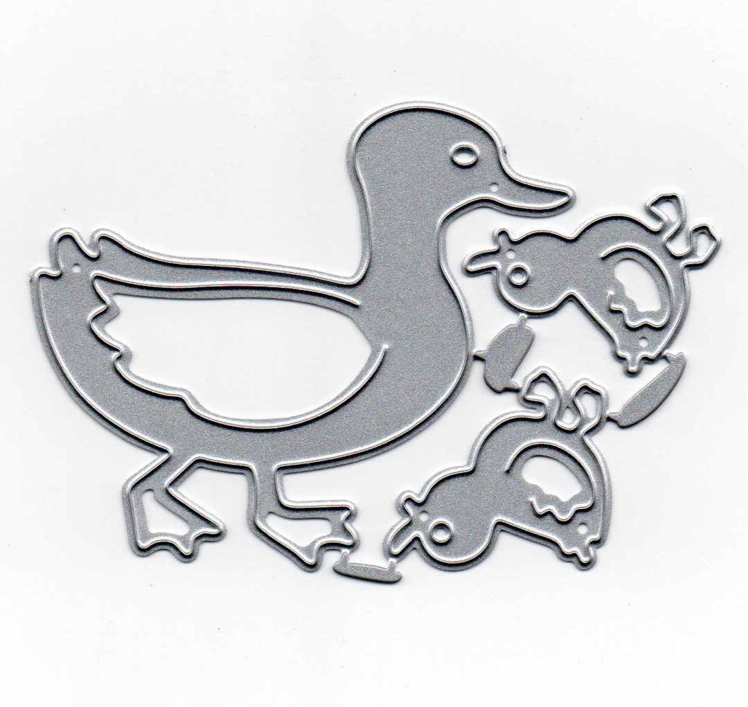 Momma Duck and Ducklings Metal Cutting Die Easter Card Baby Scrapbook ...