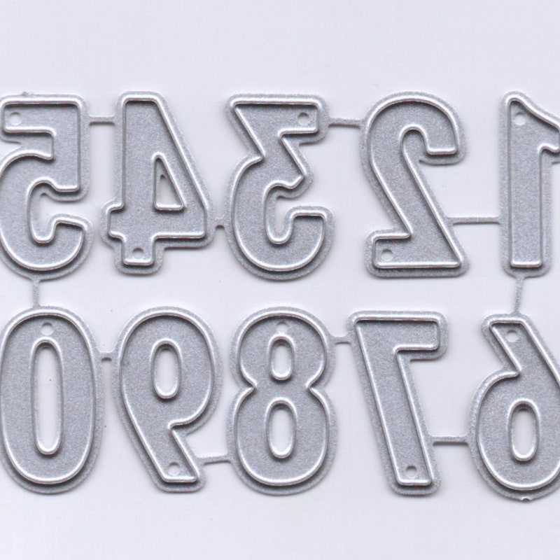 Metal Die Cut Numbers - Etsy