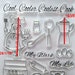 Chef, Oven, Cooking Utensils, Clear Cling Stamps - Etsy