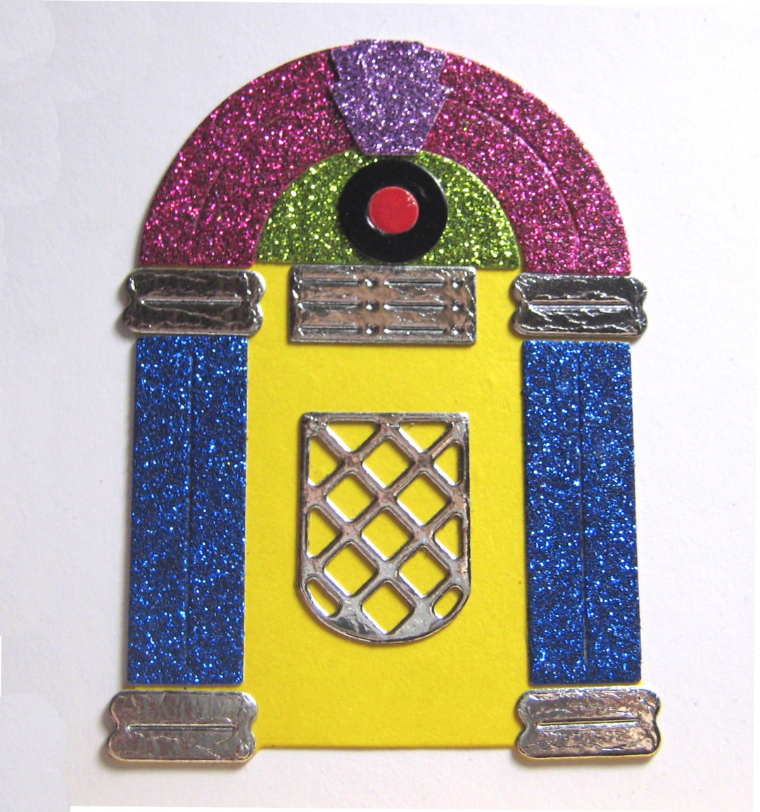 Jukebox Record and Rock & Roll Words Cutting Die Set - Etsy