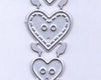 Heart Lines and Panels Large/slatted Cutting Die for Eclipse Cards ...