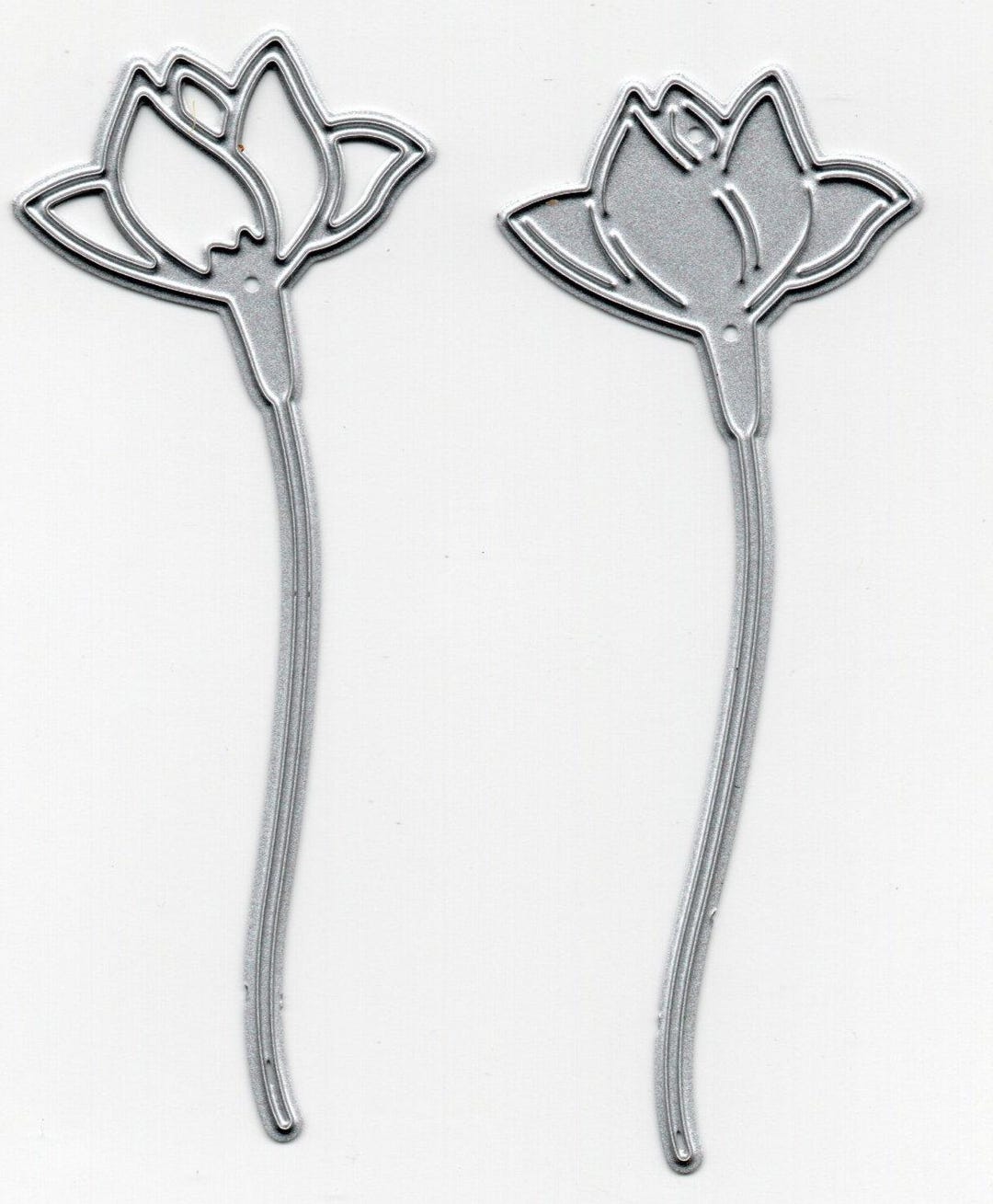 2 Pc Small Flower Metal Cutting Die Set - Etsy