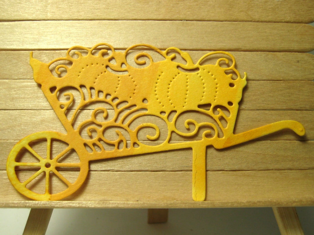 LAST ONE Fancy Wheelbarrow With Pumpkins Cutting Die - Etsy