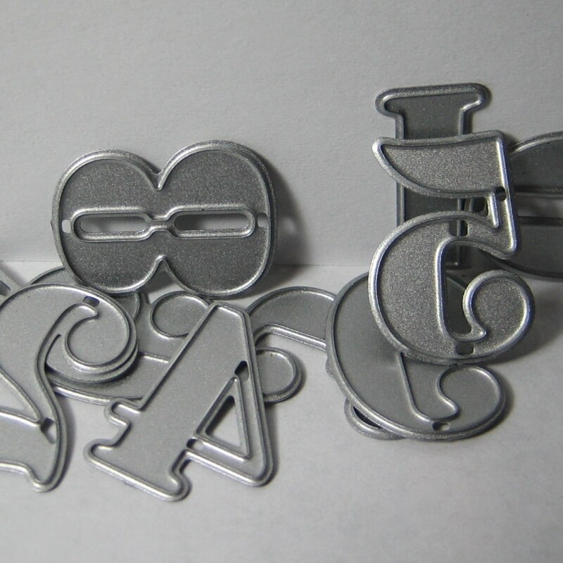 Metal Die Cut Numbers - Etsy