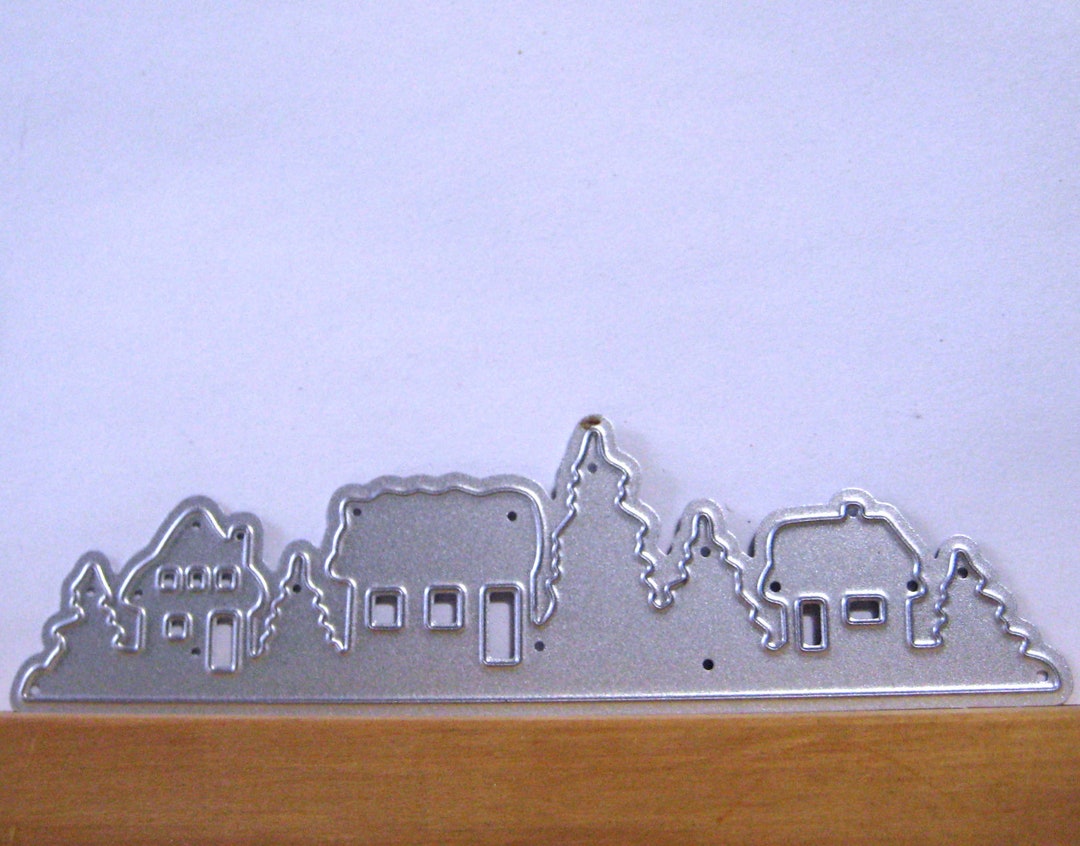 Small House Tree Scene Metal Cutting Die - Etsy