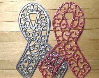 Awareness Ribbon Cutting Die - Etsy