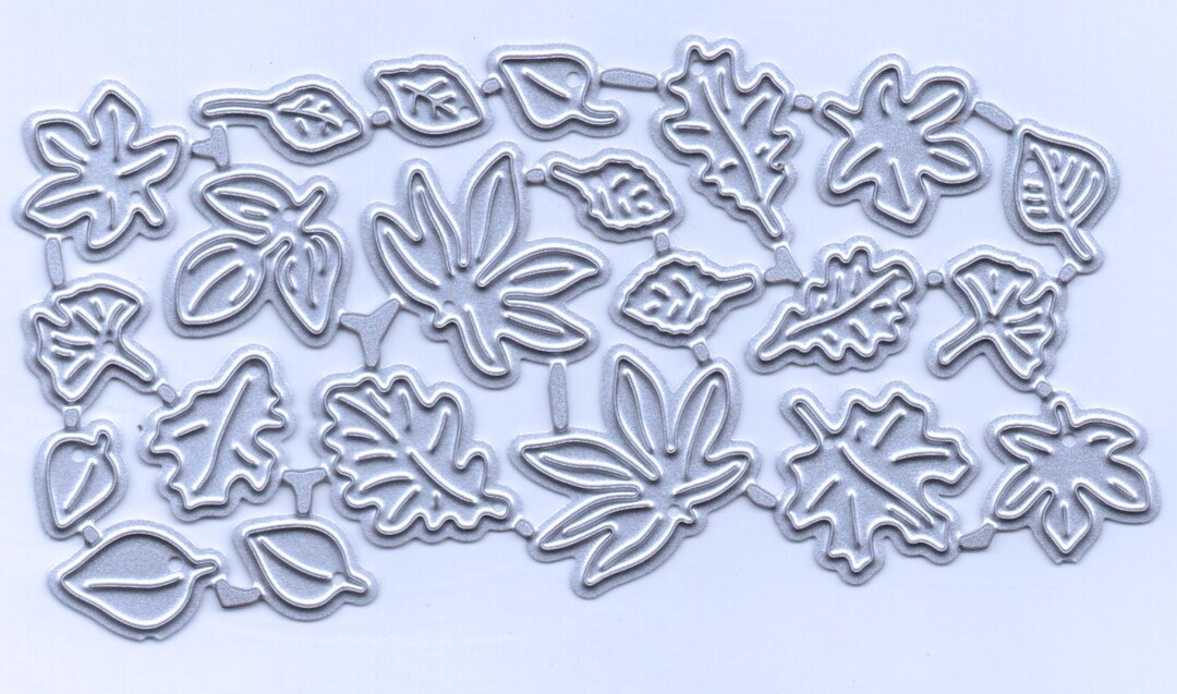 Tiny Leaves Metal Cutting Die Set - Etsy