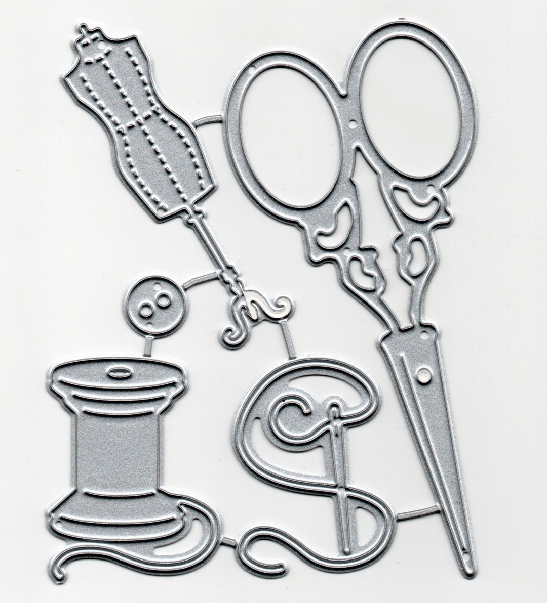 Scissors, Thread, Needle, Button and Mannequin Metal Cutting Dies - Etsy