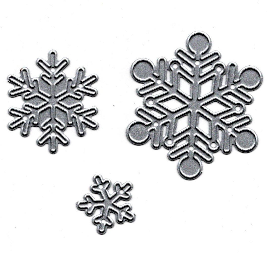 ONLY 2 SETS LEFT 3pc Snowflakes Cutting Dies - Etsy