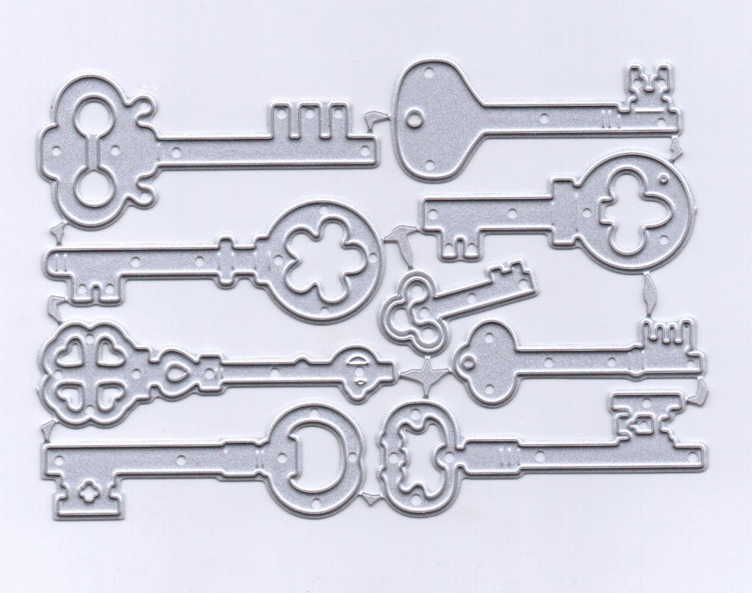 9pc Keys Metal Cutting Die Set Style #2 - Etsy