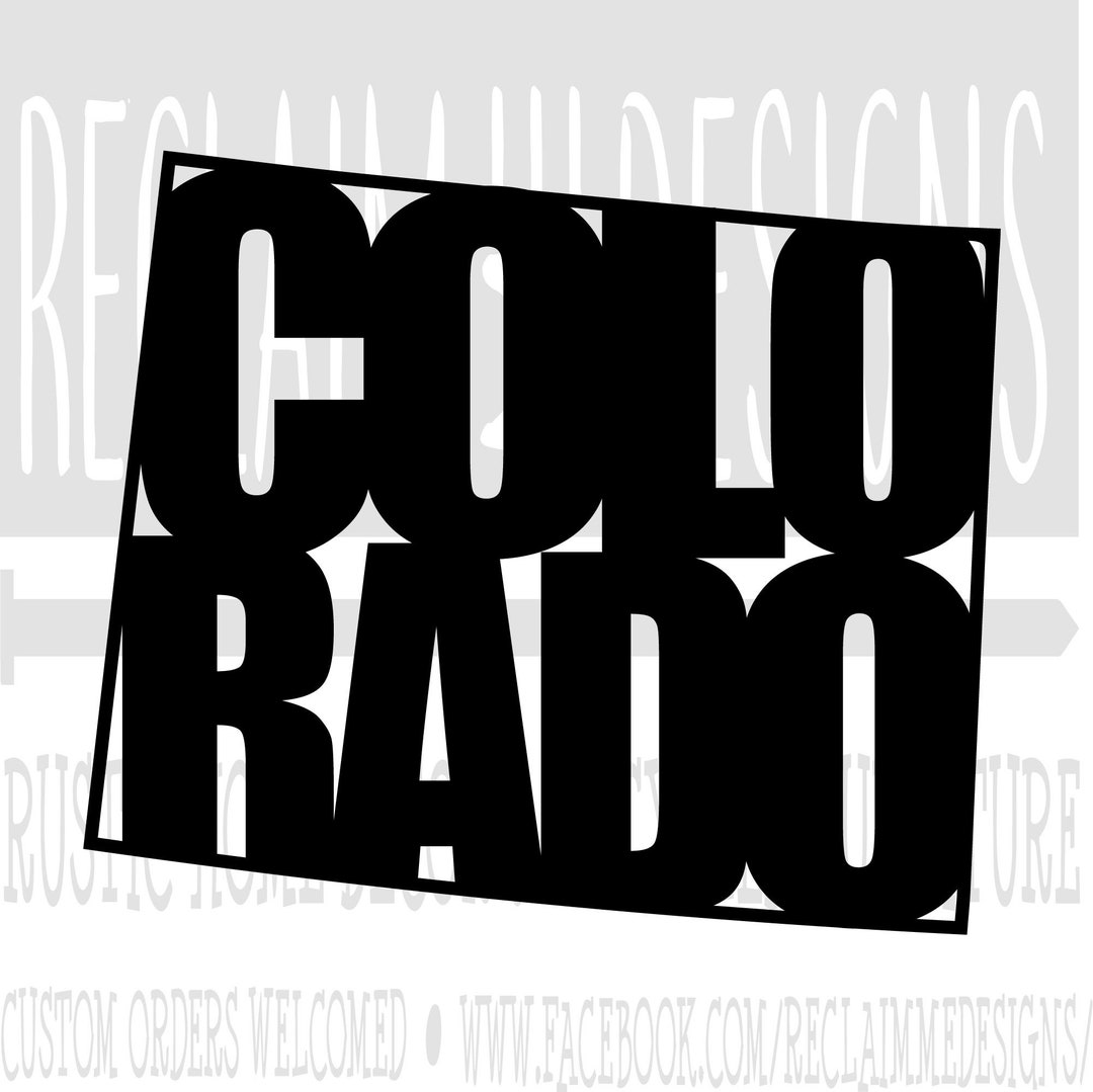 Colorado Outline Word Art SVG,PNG, and JPEG File - Etsy