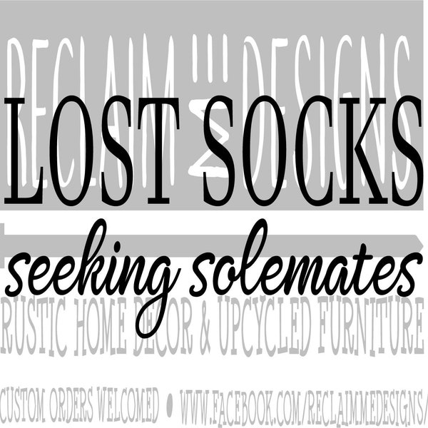 Lost Socks - Etsy