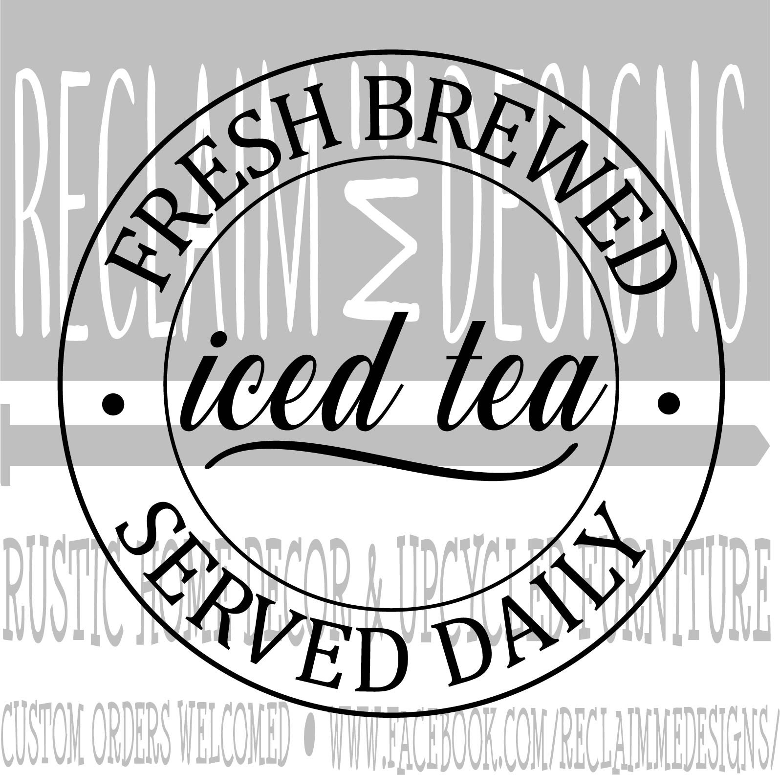 Fresh Brewed Iced Tea SVG and PNG File - Etsy UK