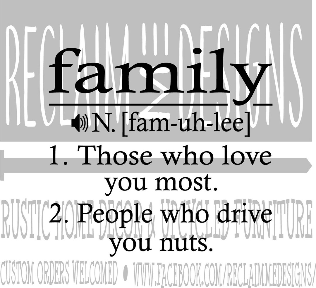 Family Definition SVG and PNG File - Etsy