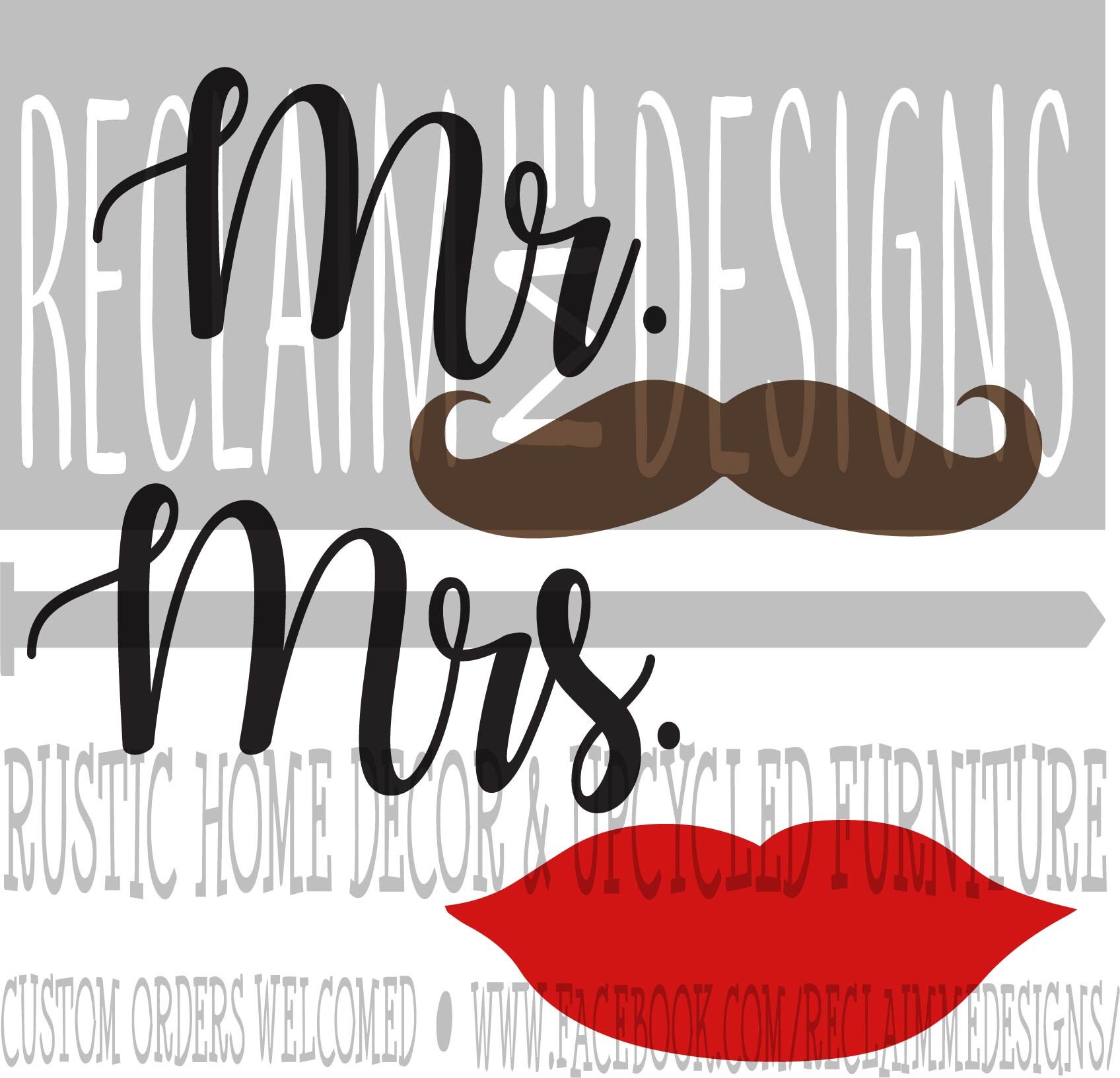 Mr and Mrs SVG and PNG File - Etsy
