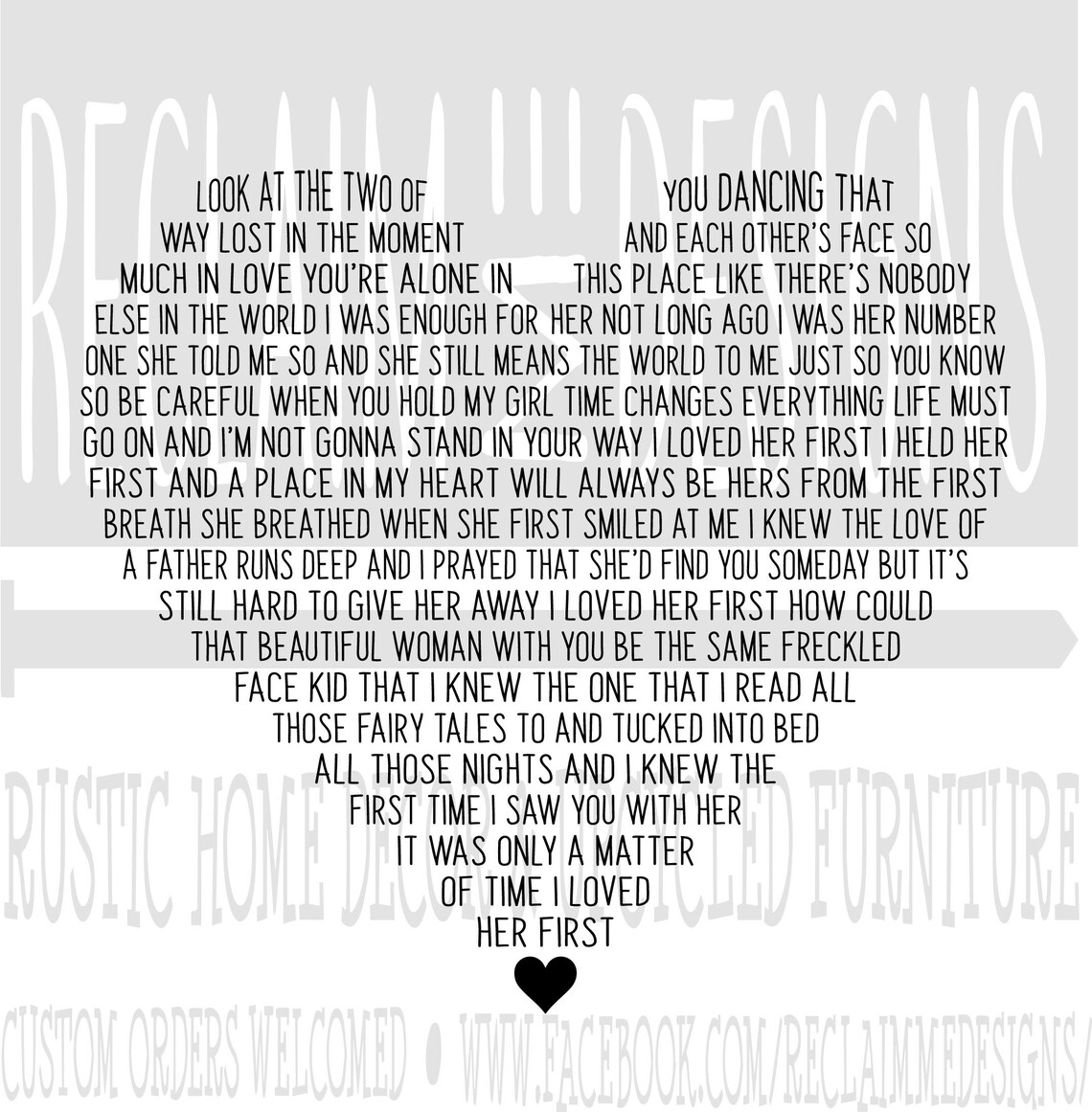 I Loved Her First Heart Shaped SVG,PNG, and JPEG File - Etsy