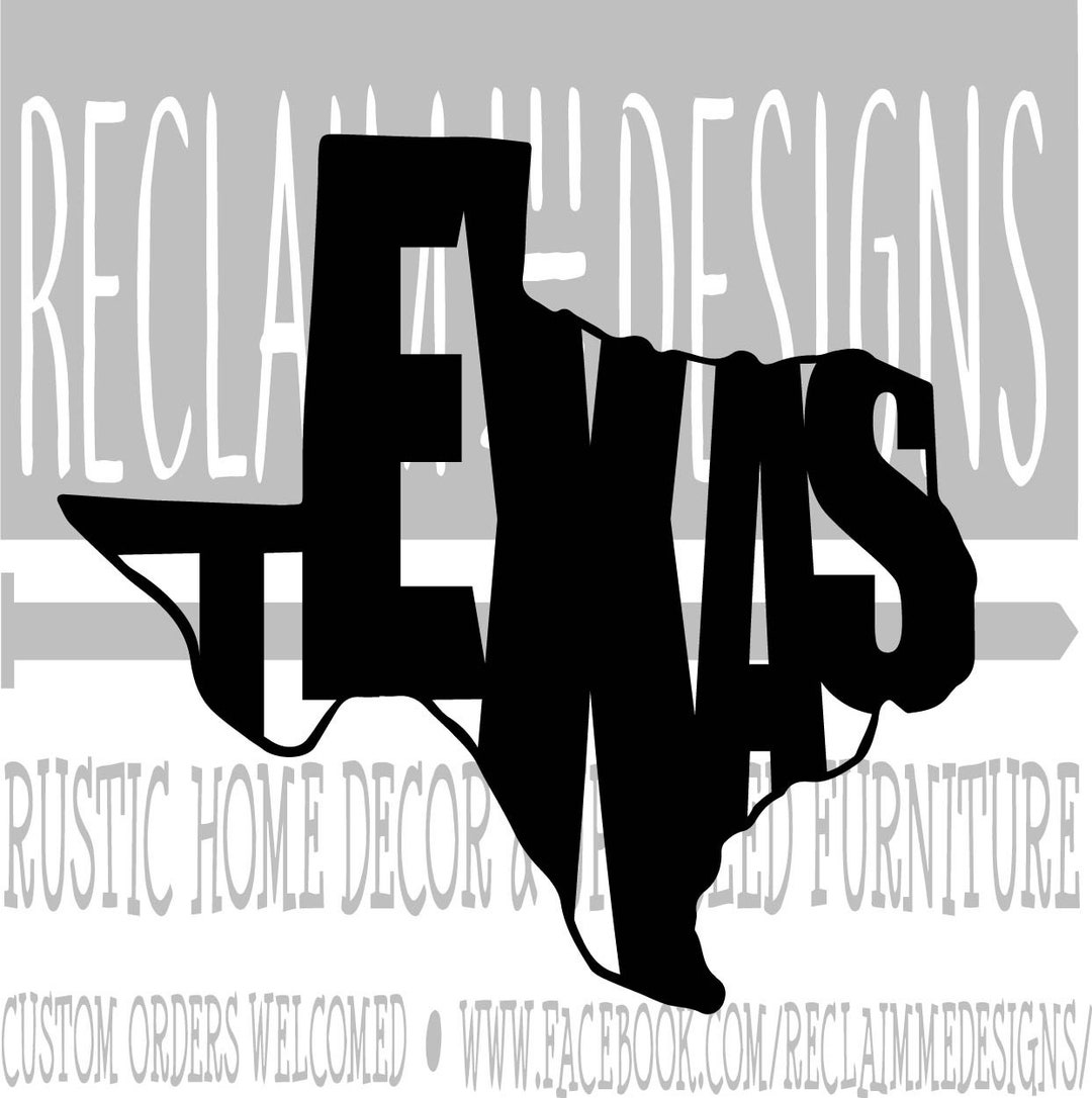 Texas Word Art SVG,PNG, and JPEG File - Etsy