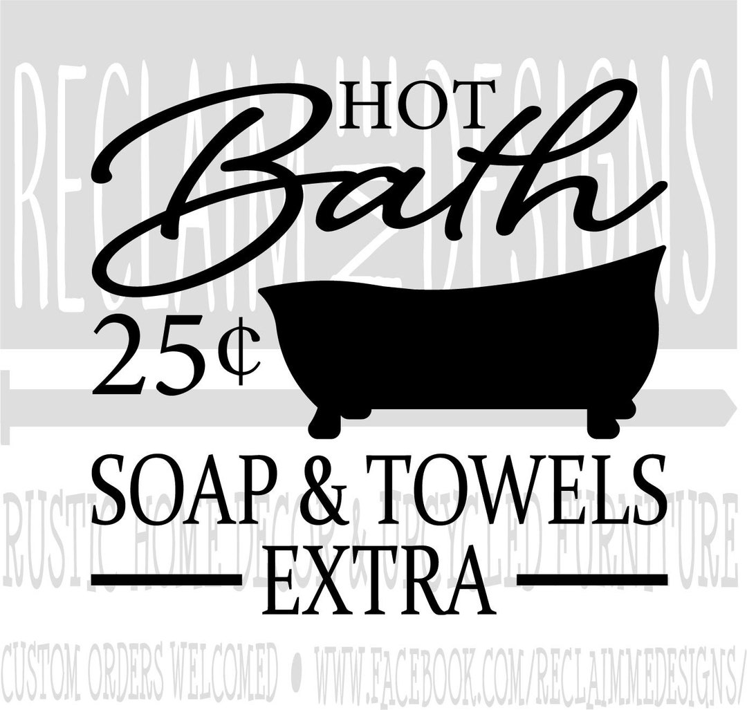 Hot Bath SVG and PNG File - Etsy