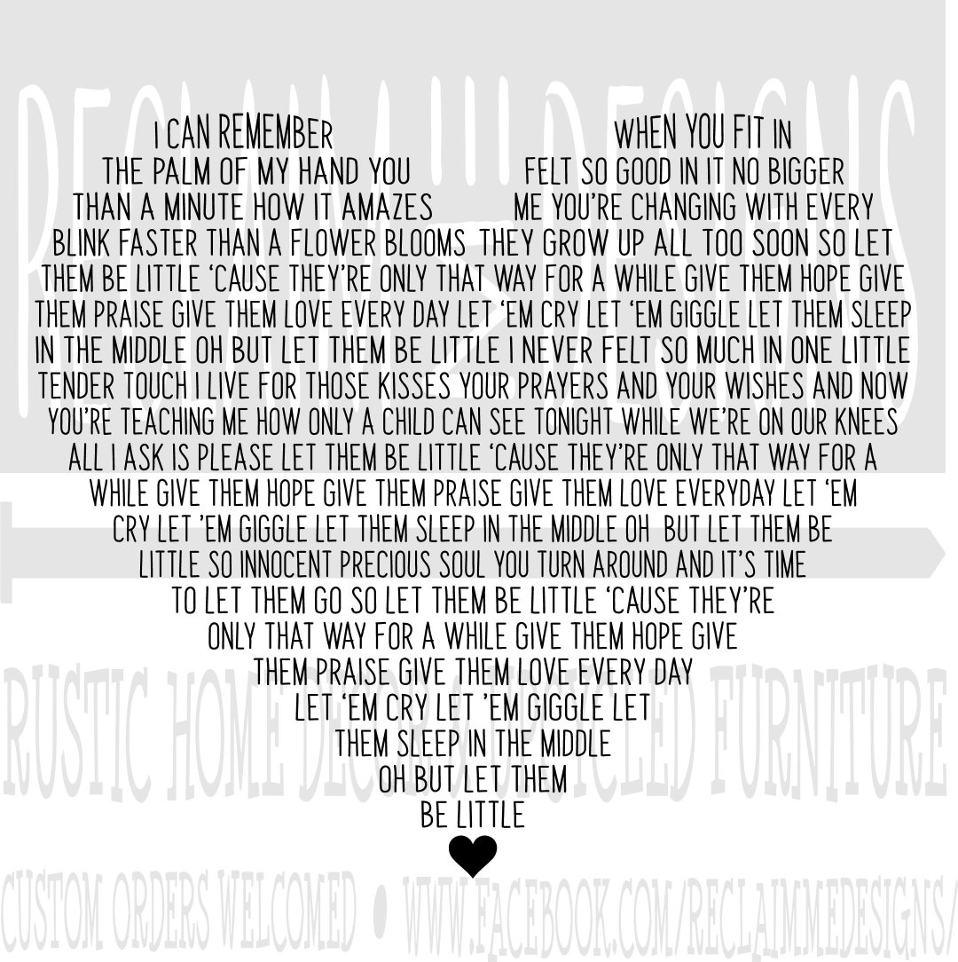 Let Them Be Little Heart Shaped SVG and PNG File - Etsy