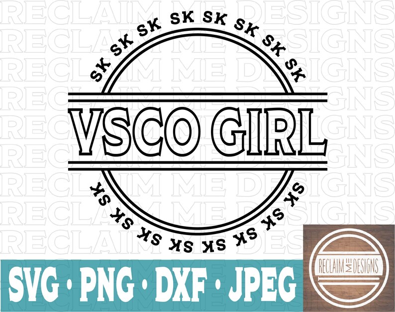 VSCO Girl Svg,png,dxf, and Jpeg File - Etsy