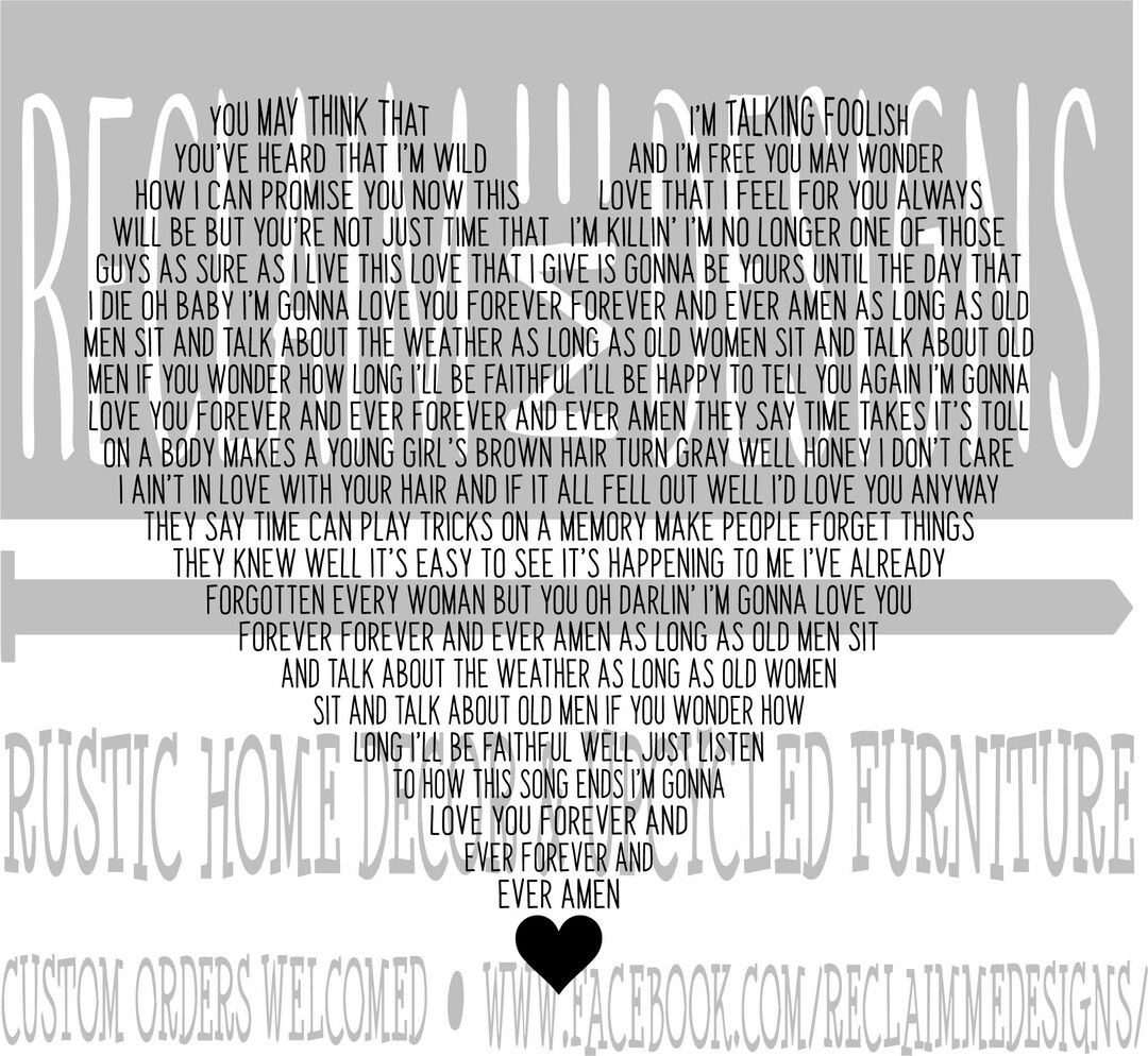 Forever and Ever Amen Heart Shaped SVG and PNG File - Etsy