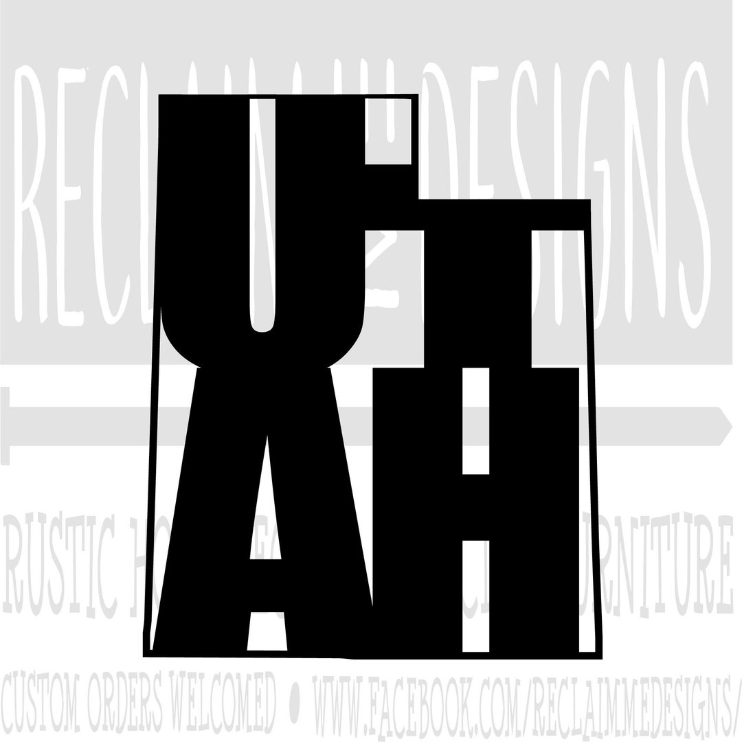 Utah Outline Word Art SVG,PNG, and JPEG File - Etsy