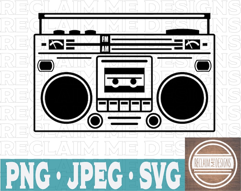 Boom Box Svg,png,and JPEG File - Etsy