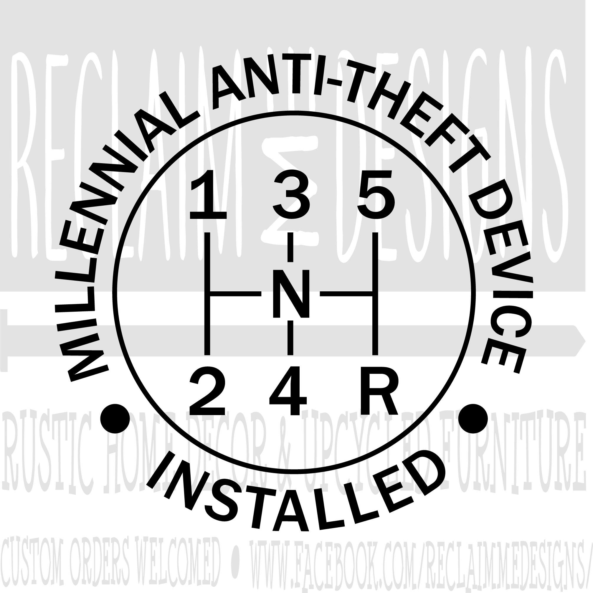 Millennial Anti-theft Device SVG,DXF,PNG, and Jpeg File - Etsy