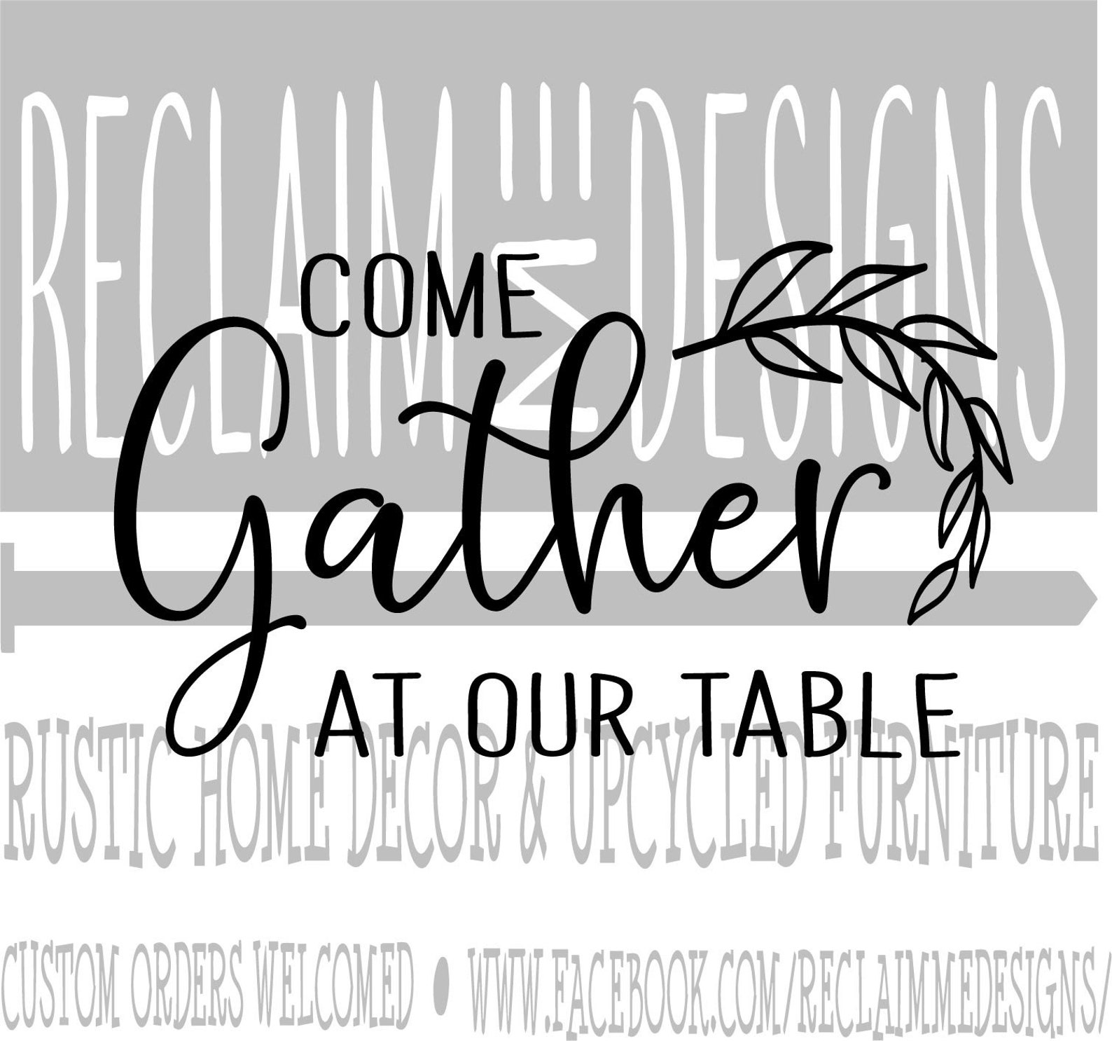 Come Gather at Our Table SVG and PNG File - Etsy