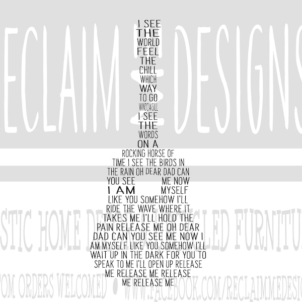 Pearl Jam Guitar Lyrics Svg - Etsy