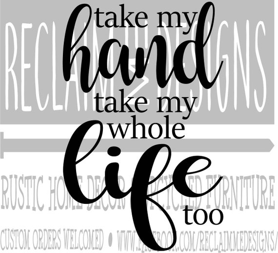 Take my hand SVGPNG and JPEG file | Etsy