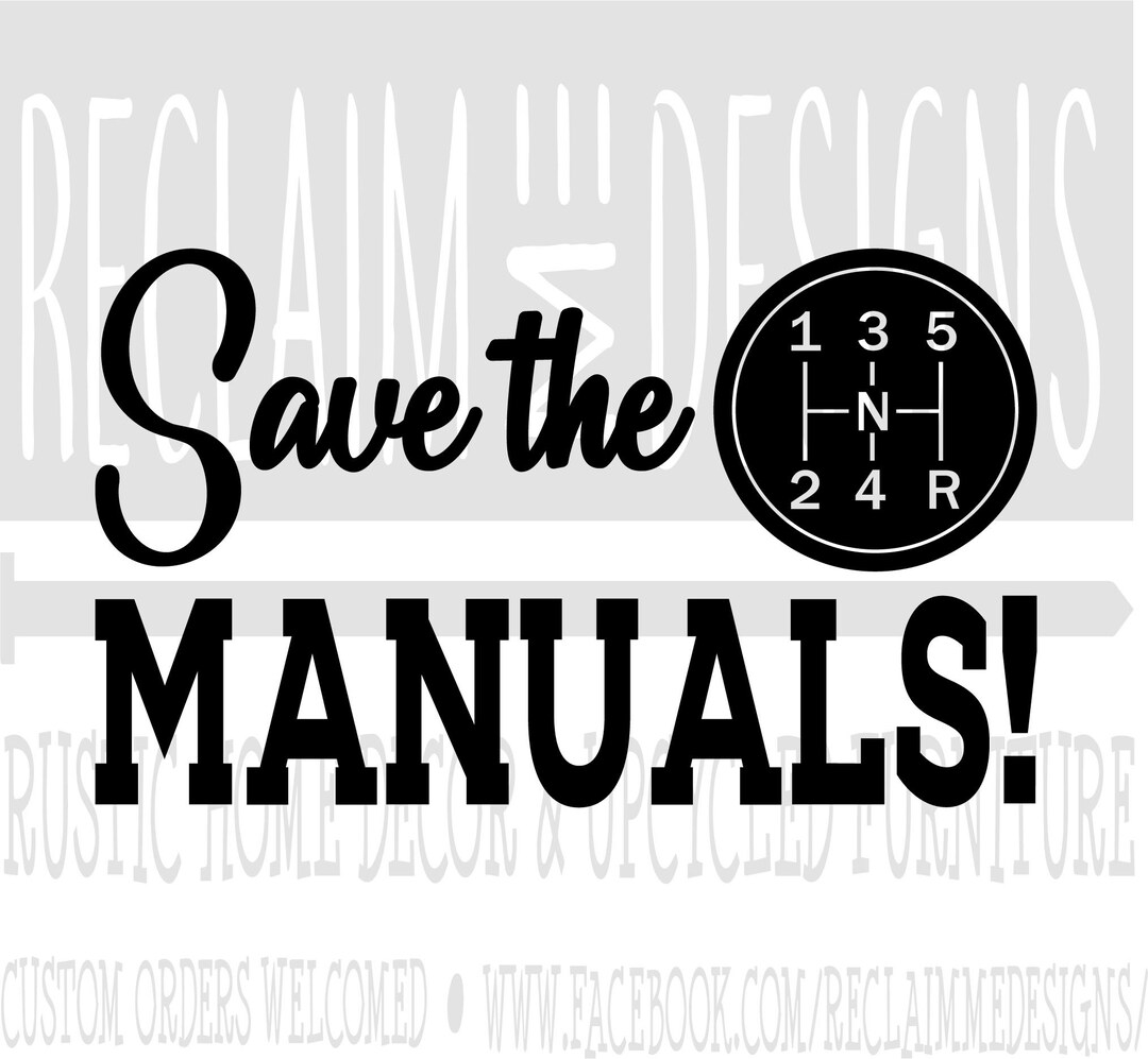 Save the Manuals SVG,PNG,DXF, and Jpeg File - Etsy