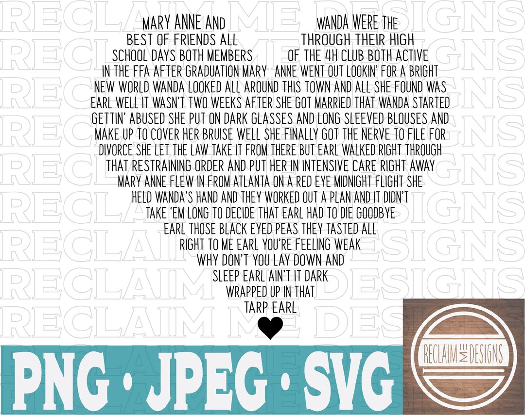 Earl Heart Shaped SVG,PNG, and JPEG File - Etsy