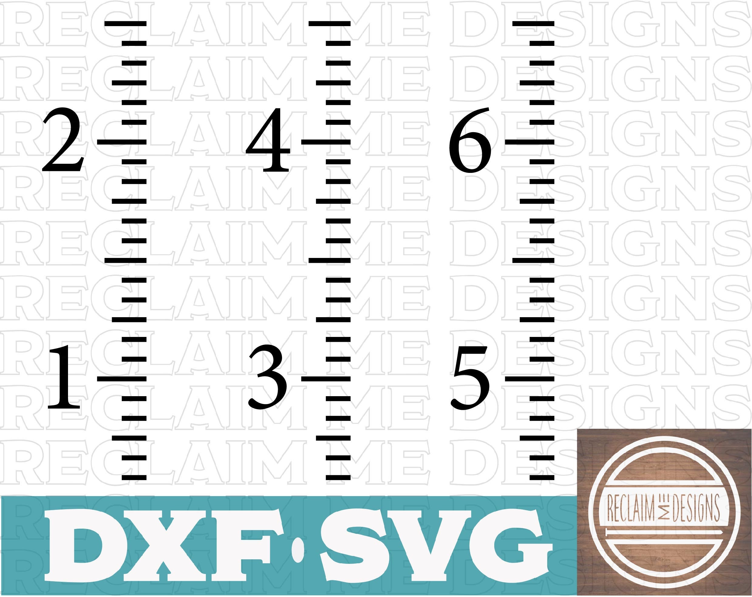 Right Side Growth Chart SVG and DXF File - Etsy